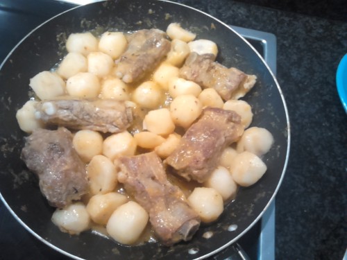 Costella de porc amb patacons | Recepta de cuina de Ganxeta - RECEPTES.CAT
