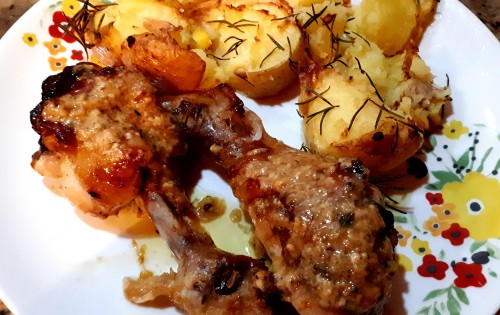 Pollastre al forn i patates amb romaní i llimona | Recepta de cuina de ...