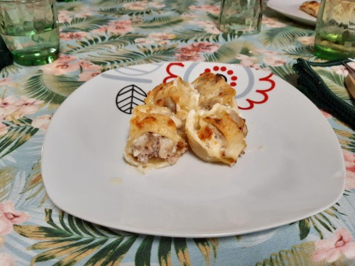 Galets farcits de carn, gratinats amb beixamel | Recepta de cuina de ...