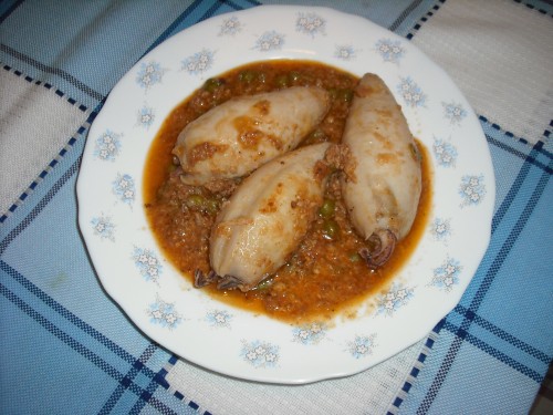 Calamars farcits de carn | Recepta de cuina de Joan. R. Carbonell ...