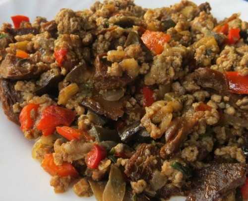 Samfaina amb carn picada i bolets | Recepta de cuina de Jordi Garcia ...